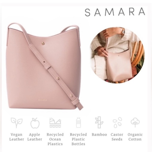 SAMARA | Bags | Samara Purse Shoulder Bag Crossbody Pink Peony Blush Vegan Leather Near New ...